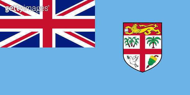Fiji Flag. Official colors. Correct proportion (1783933231) - 게티이미지뱅크
