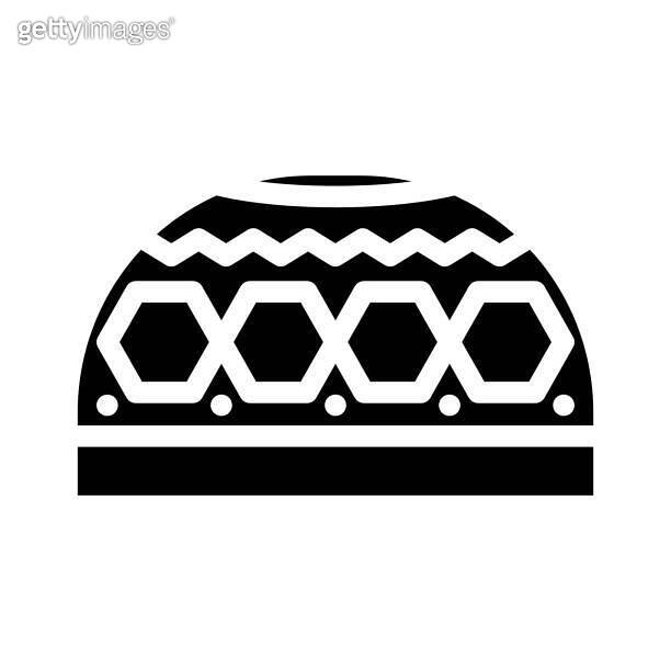 muslim prayer cap kufi glyph icon vector illustration 이미지 (1661137209 ...