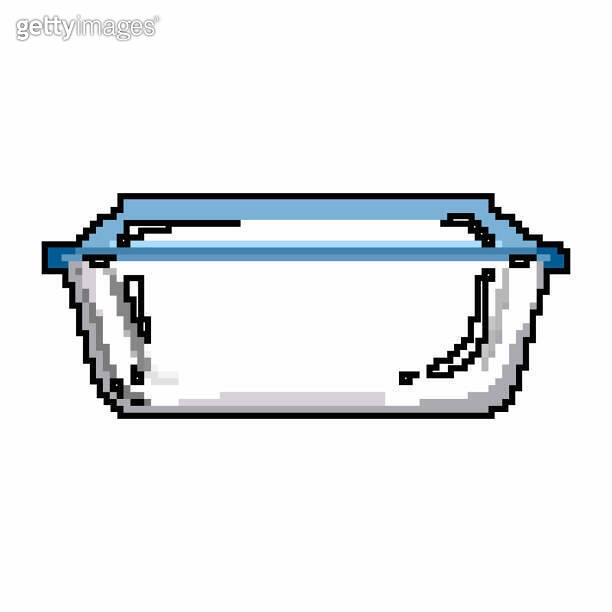 empty glass container game pixel art vector illustration (1489357326 ...