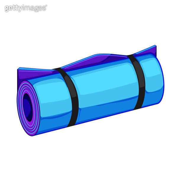 mat sleeping pad cartoon vector illustration 이미지 (1659021504) - 게티이미지뱅크