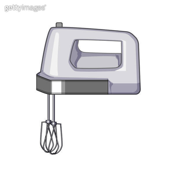 kitchen hand mixer cartoon vector illustration (1587085578) - 게티이미지뱅크