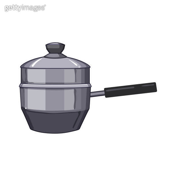 making double boiler pan cartoon vector illustration (1497879323) 일러스트 ...