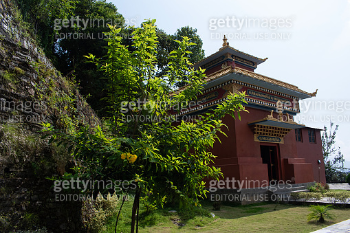 Dakshinkali, Nepal: view of the monastery of Guru Rinpoche, tantric ...