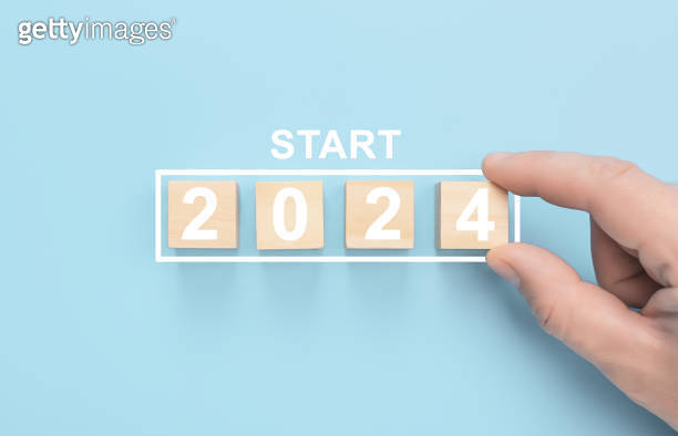 Start new year 2024 with goal plan, goal concept, action plan, strategy ...