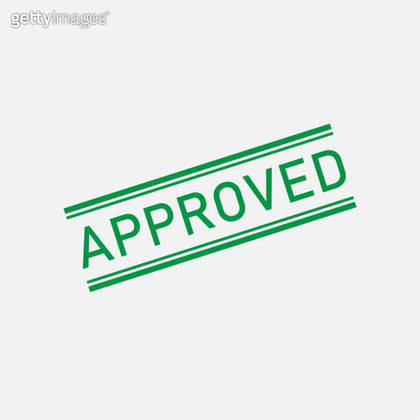 Approval rubber stamp icon vector logo design template 이미지 (1888641627 ...