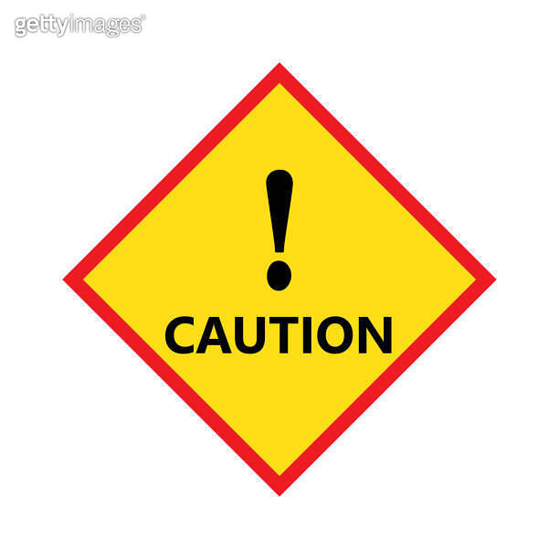 Caution signs. Symbols danger and warning signs. warning attention ...