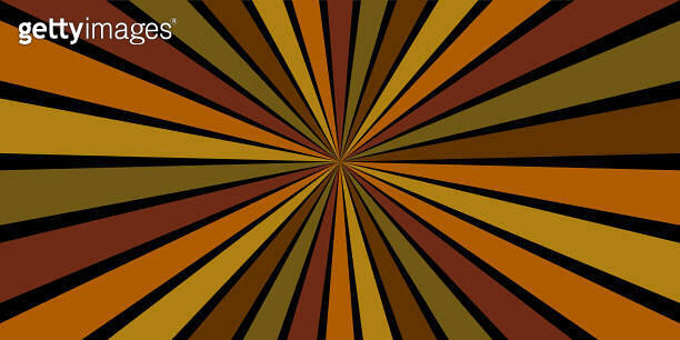 Sunburst Groovy Carnival Background Sun And Rainbow Swirl Pattern