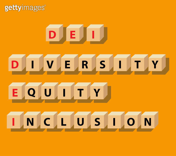 DEI symbol blocks. Diversity, Equity, and Inclusion (DEI) Banner ...