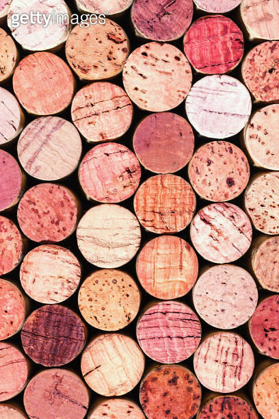 Wine cork background from red wine, natural texture used bottle ...