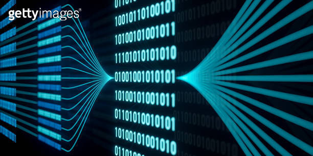 Binary flow chart with zero and one. 이미지 (1783541927) - 게티이미지뱅크