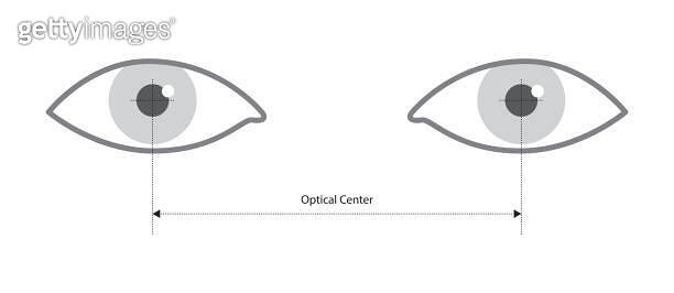 Optical center measurement template Eye frame glasses fashion accessory ...