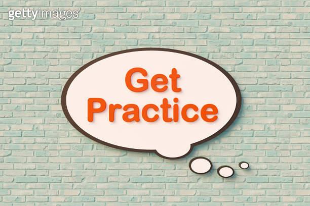 Get practice - Cartoon speech bubble. 이미지 (1480733631) - 게티이미지뱅크