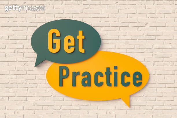 Get practice - Cartoon speech bubble. 이미지 (1454628179) - 게티이미지뱅크