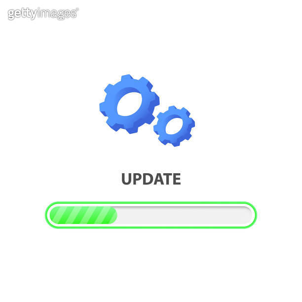3d software update icon. Download and install a new version of the ...