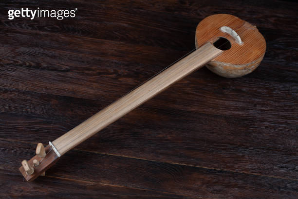 Turkish tambur. Long-necked folk string instrument of the lute family ...