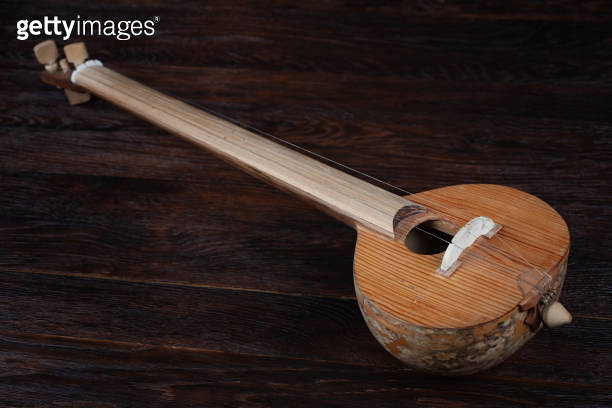 Turkish tambur. Long-necked folk string instrument of the lute family ...