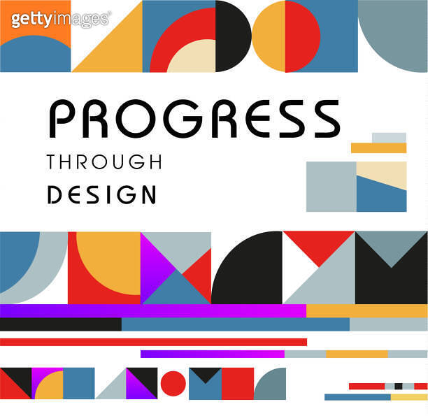 Geometric Fusion, A Contemporary Composition with Minimalist Shapes ...