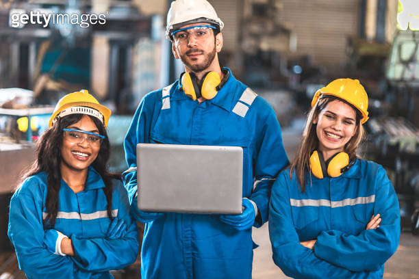 Professional team, quality control, stand maintenance, talk in the ...