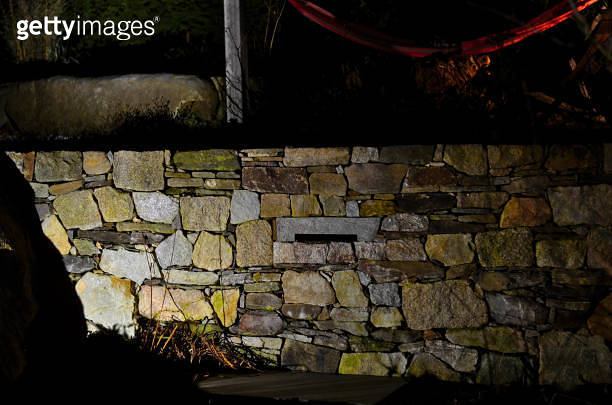 backlit swimming pool frozen in ice in winter. an ideal bath after a ...
