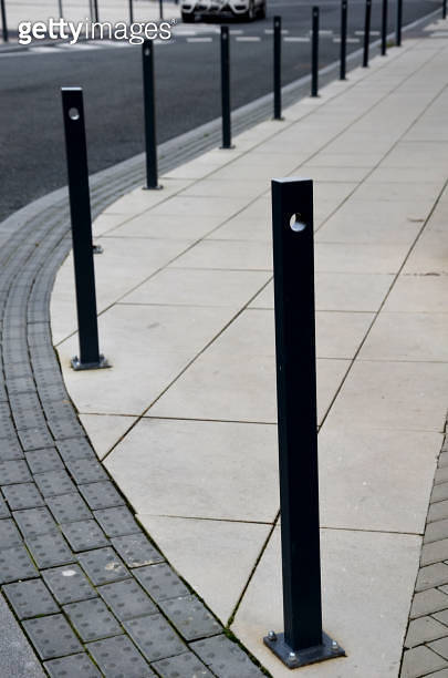 better safety, the cities are equipped with posts on the edge of the ...