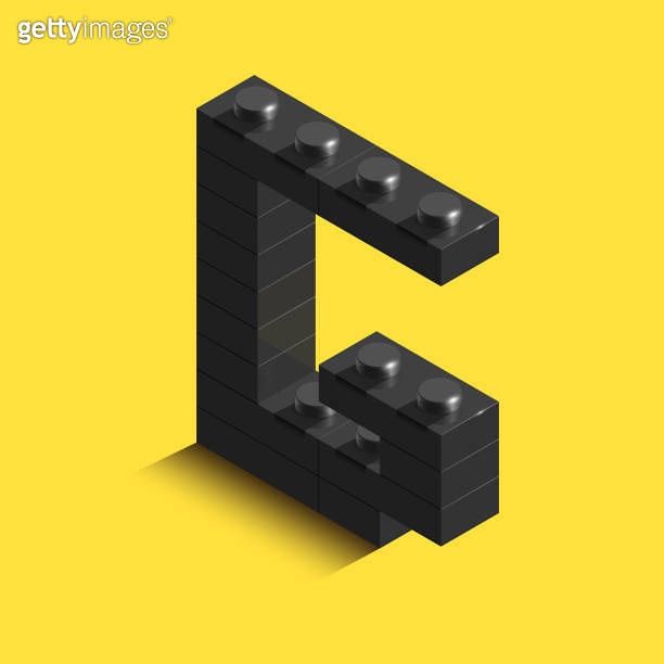 3d isometric letter G of the alphabet from lego bricks. 3d isometric ...