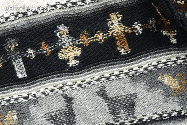 Woolen Knitted pattern fabric texture. Abstract modern knitted ...