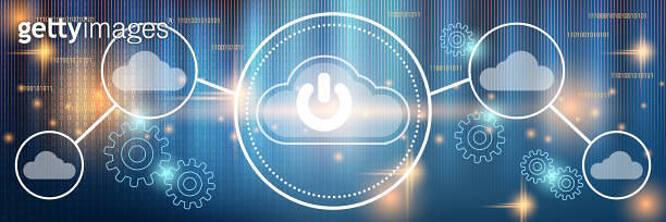 Cloud computing, data processing, network vector concept 이미지 (1450823748) - 게티이미지뱅크