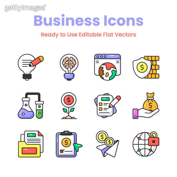 Check this creatively designed business vectors set, easy to use and ...