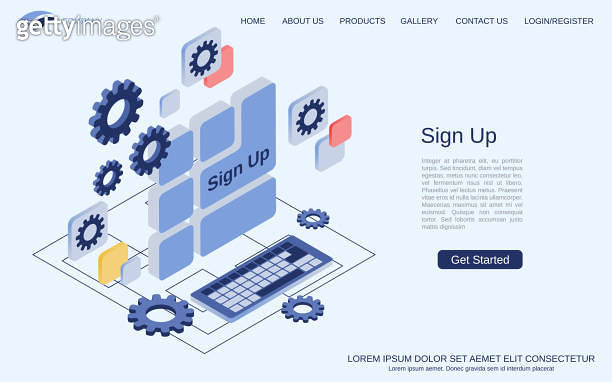 Sign Up vector concept 이미지 (1474428534) - 게티이미지뱅크