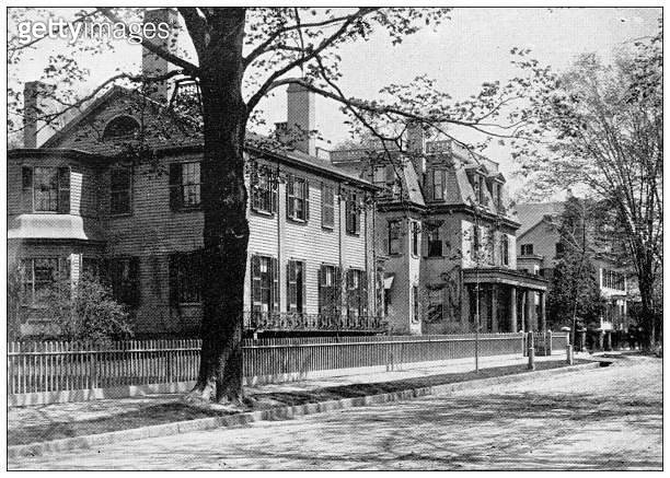 Antique image of Hampden County, Massachusetts: Springfield, Residences ...