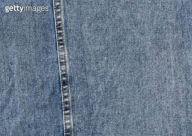 Light denim texture with smooth surface and seam (1482365508) - 게티이미지뱅크