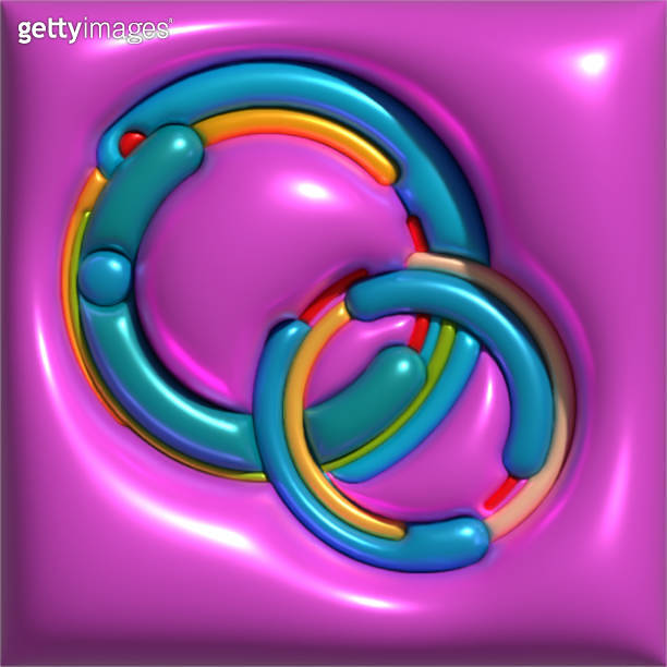 abstract cute inflate effect circle pattern 3D banner background 이미지 ...