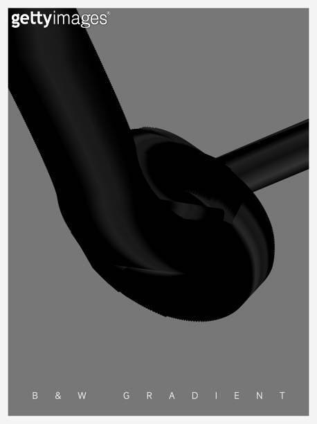 abstract advanced activity silk feel art black and white gradient ...