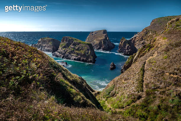 Spectacular Cliffs At Peninsula Pointe Du Van On Cap Sizun At The ...