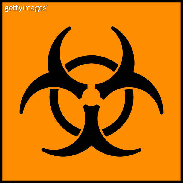 Infection Hazard Label Symbol Sign ,Vector Illustration, Isolate On ...