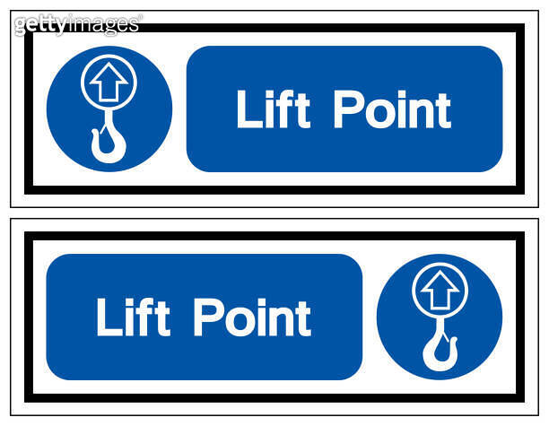Lift Point Symbol Sign,Vector Illustration, Isolated On White ...