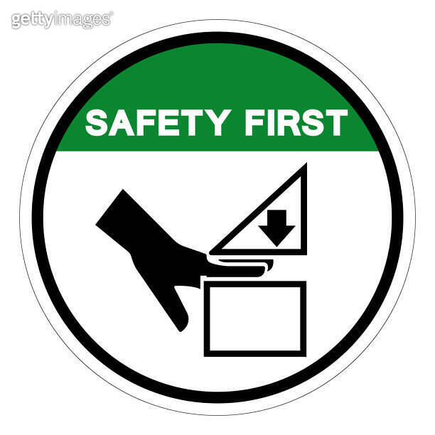 Safety First Crush Of Finger Hazard Symbol Sign, Vector Illustration ...