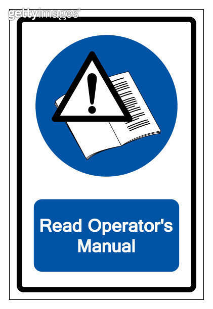 Read Operator's Manual Symbol Sign,Vector Illustration, Isolated On ...