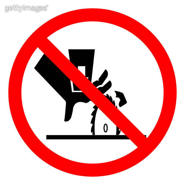 Injury Hazard Cutting Hazard Symbol Sign, Vector Illustration, Isolate ...