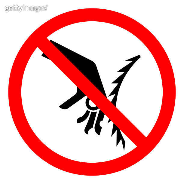 Injury Hazard Cutting Hazard Symbol Sign, Vector Illustration, Isolate ...