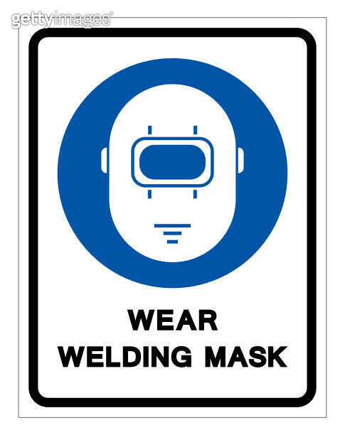 Wear Welding Mask Symbol Sign,Vector Illustration, Isolated On White ...
