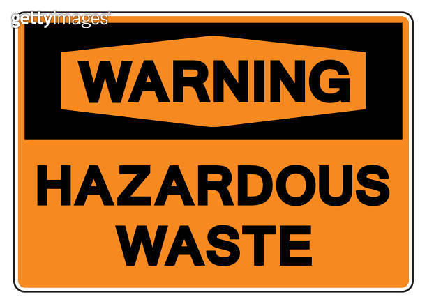 Warning Hazardous Waste Symbol Sign, Vector Illustration, Isolate On ...