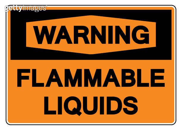 Warning Flammable Liquid Symbol Sign,Vector Illustration, Isolate On ...