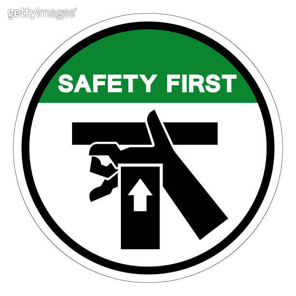 Safety First Hand Crush Force From Below Symbol Sign, Vector ...