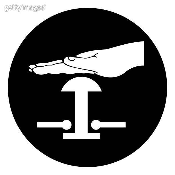 Emergency Stop Symbol Sign,Vector Illustration, Isolated On White ...