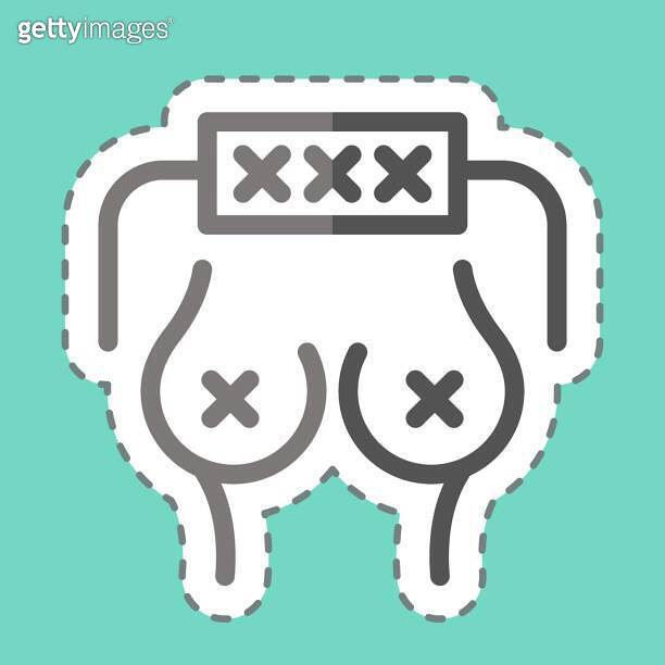 Sticker Line Cut Porn Related To Addiction Dictionary Symbol Simple Design Editable Simple