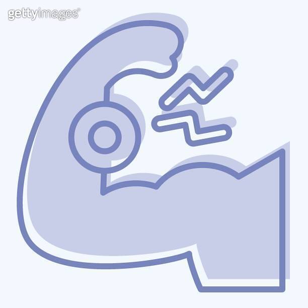 Icon Arm. related to Body Ache symbol. two tone style. simple design ...