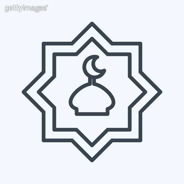 Icon Rub El Harb. related to Eid Al Adha symbol. Line Style. simple ...