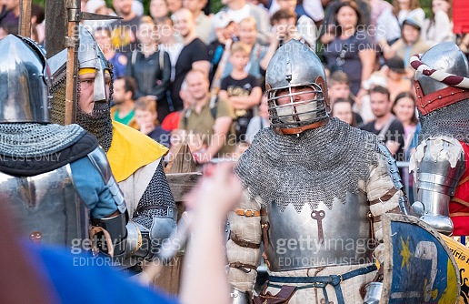 Traditional annual medieval battle restoration known as a "Stredoveky ...