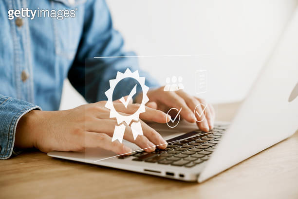 The company's product quality certificate is compliant, the check mark ...